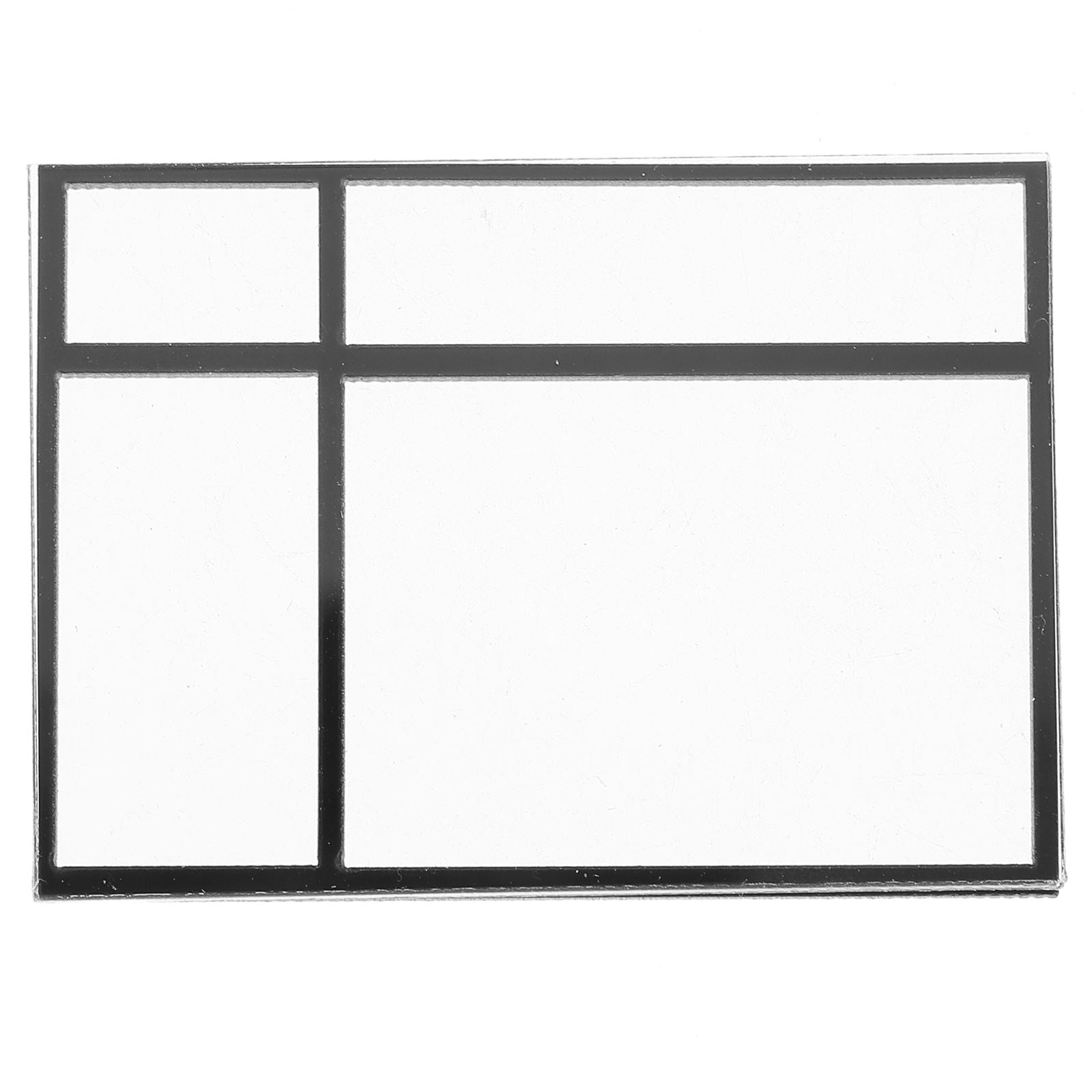 Masteelf Mini Traditional Window Frame Decor for Home Black Acrylic ...