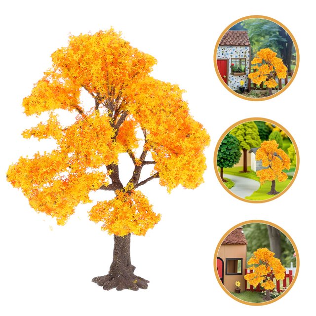 Masteelf Miniature Artificial Tree Ornaments Micro Landscape Tree ...