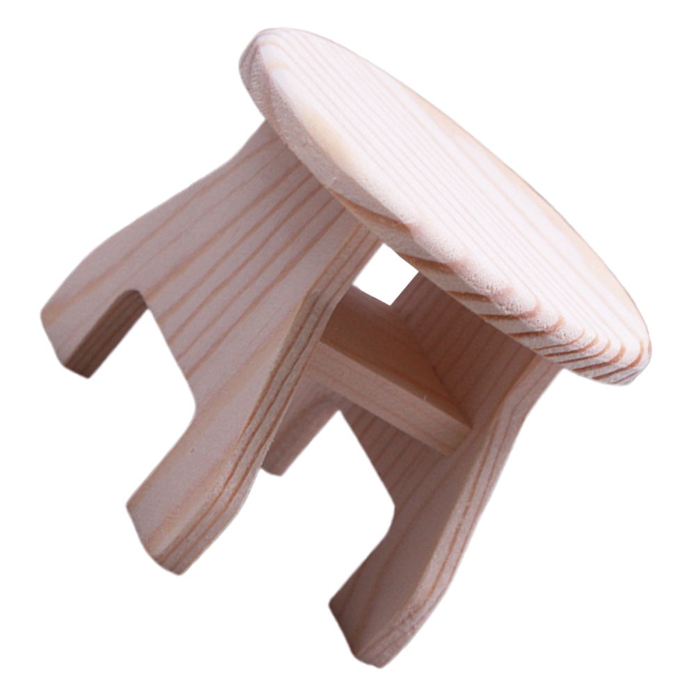 Masteelf Miniature Coffee Table Unfinished Wood Dollhouse Table Coffee ...