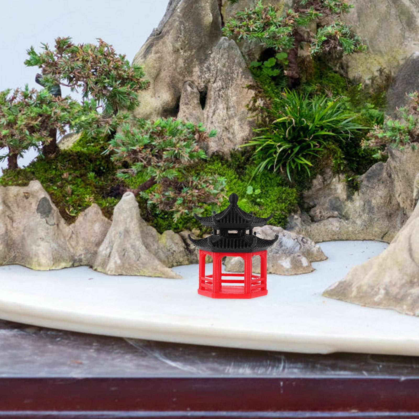 Masteelf Miniature Pavilion Figurine Mini Pavilion For Fish Tank ...
