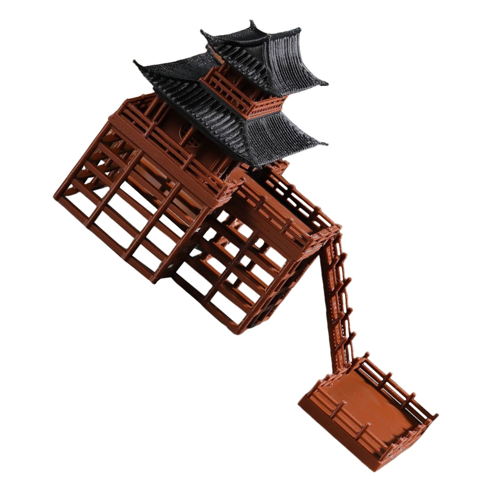 Masteelf Miniature Stilted Building Landscape Ornament for Fish Tank ...