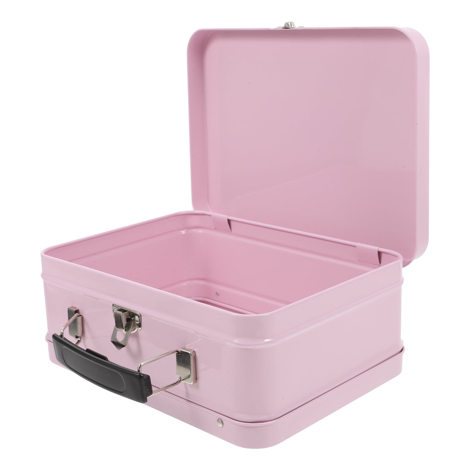 Masteelf Mini Suitcase Box Party Storage Tin with Lid and Handle for ...