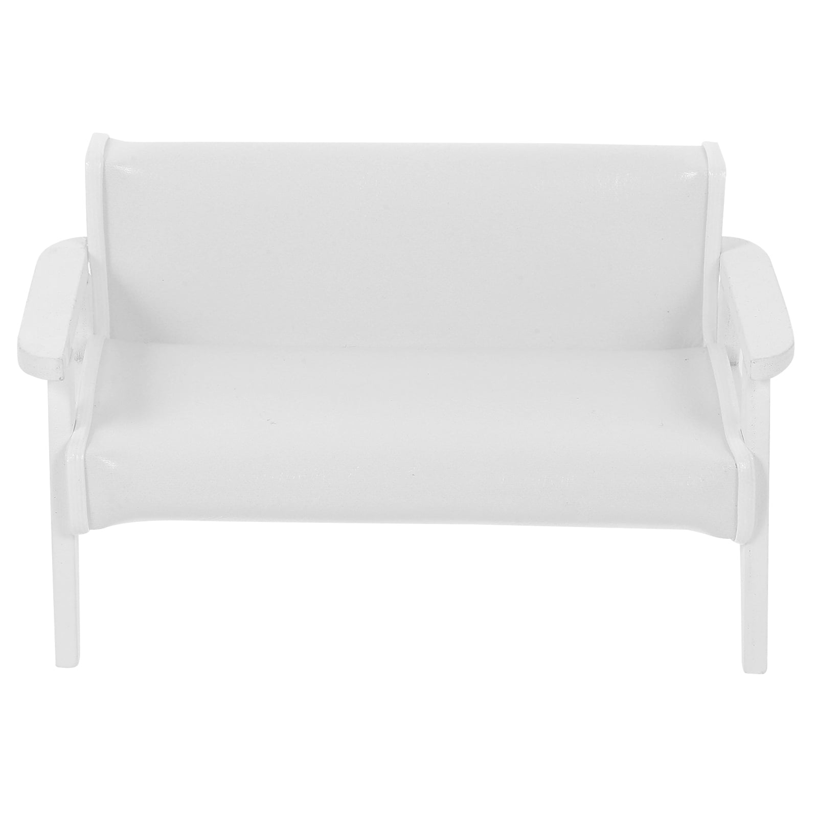 Masteelf Miniature Wooden Sofa Chair Tiny Furniture Model Doll House ...