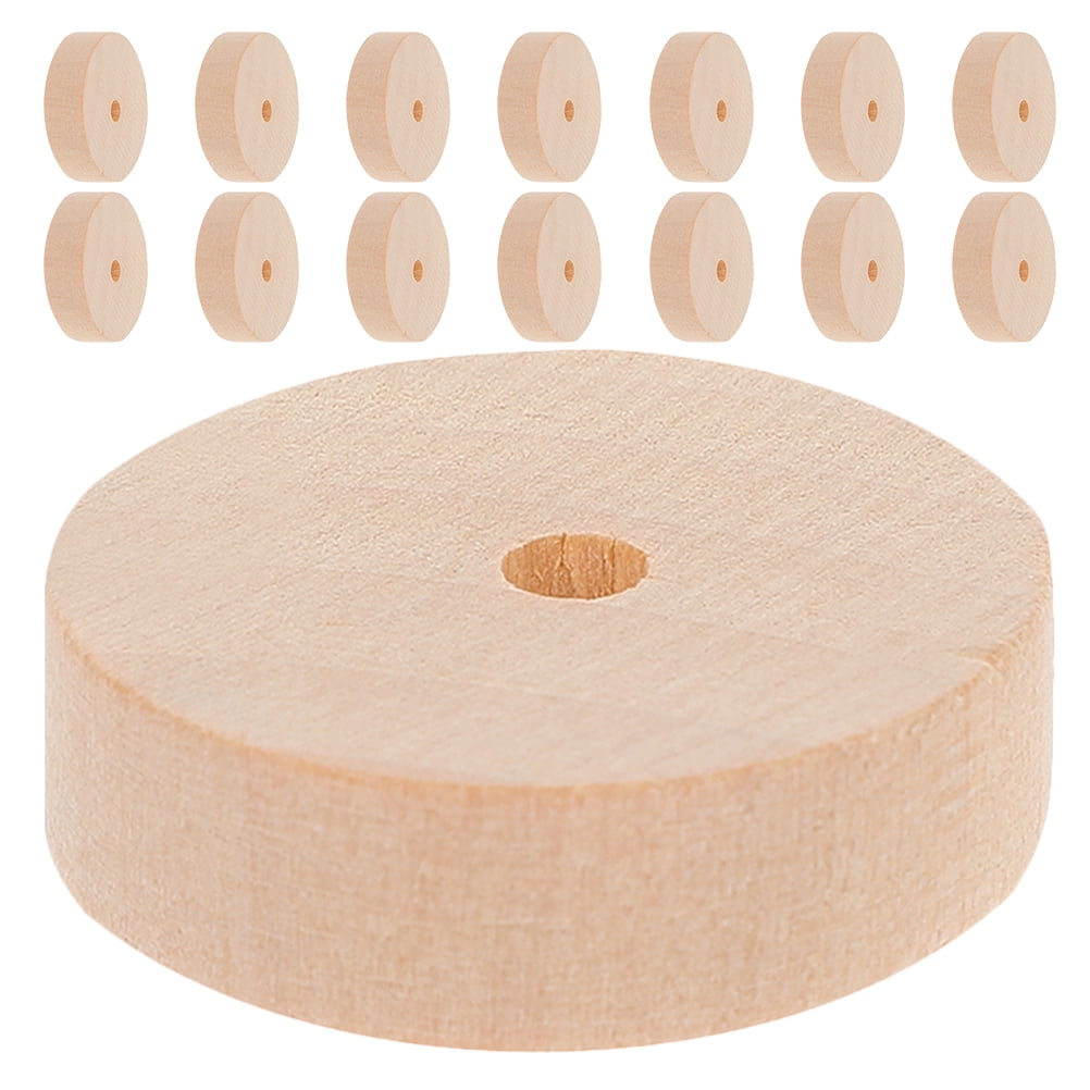 Masteelf Miniature Wooden Wheels for DIY Crafts Khaki Color Sturdy ...