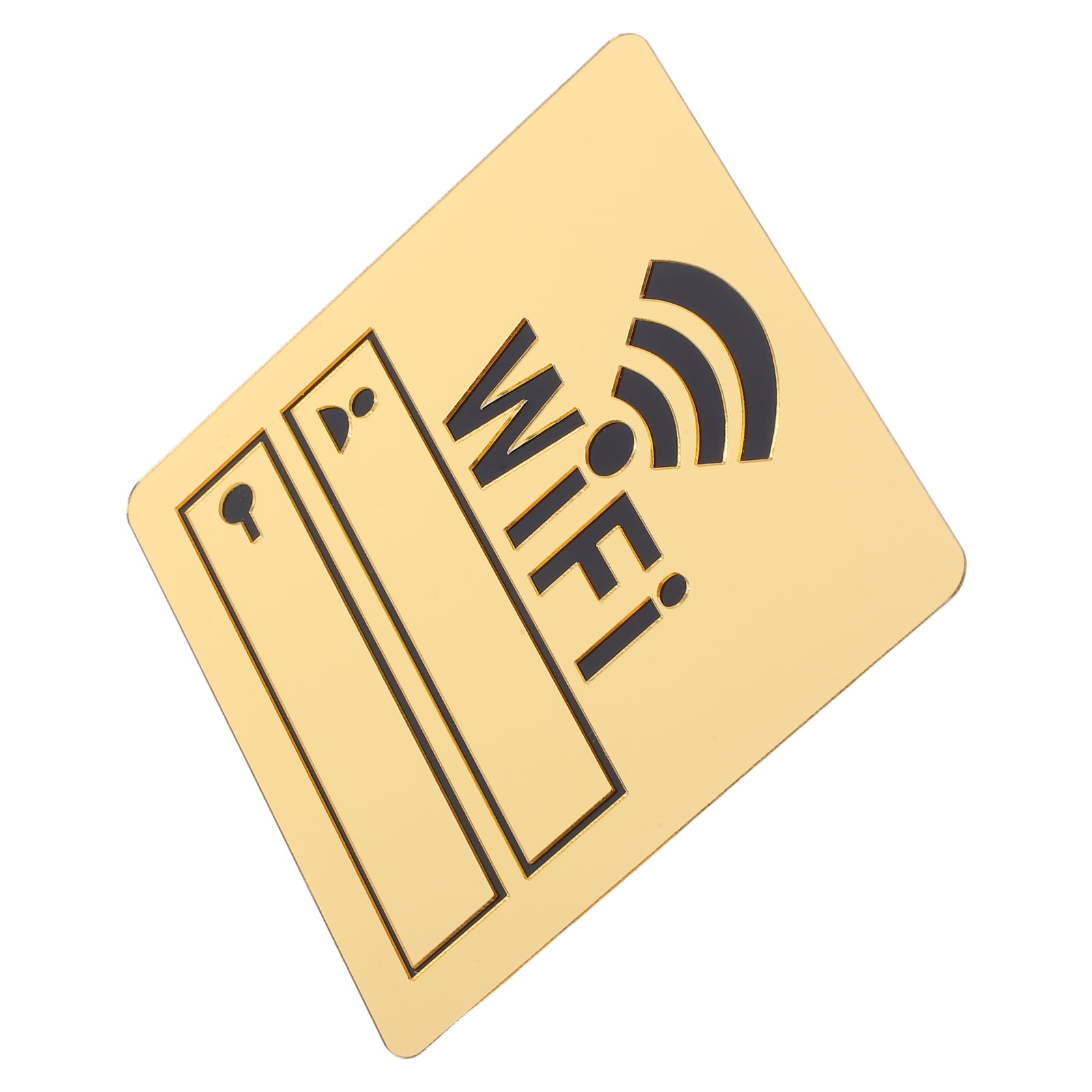 Masteelf Mirror Wall Stickers Wifi Password Sign for Adhesive Office ...