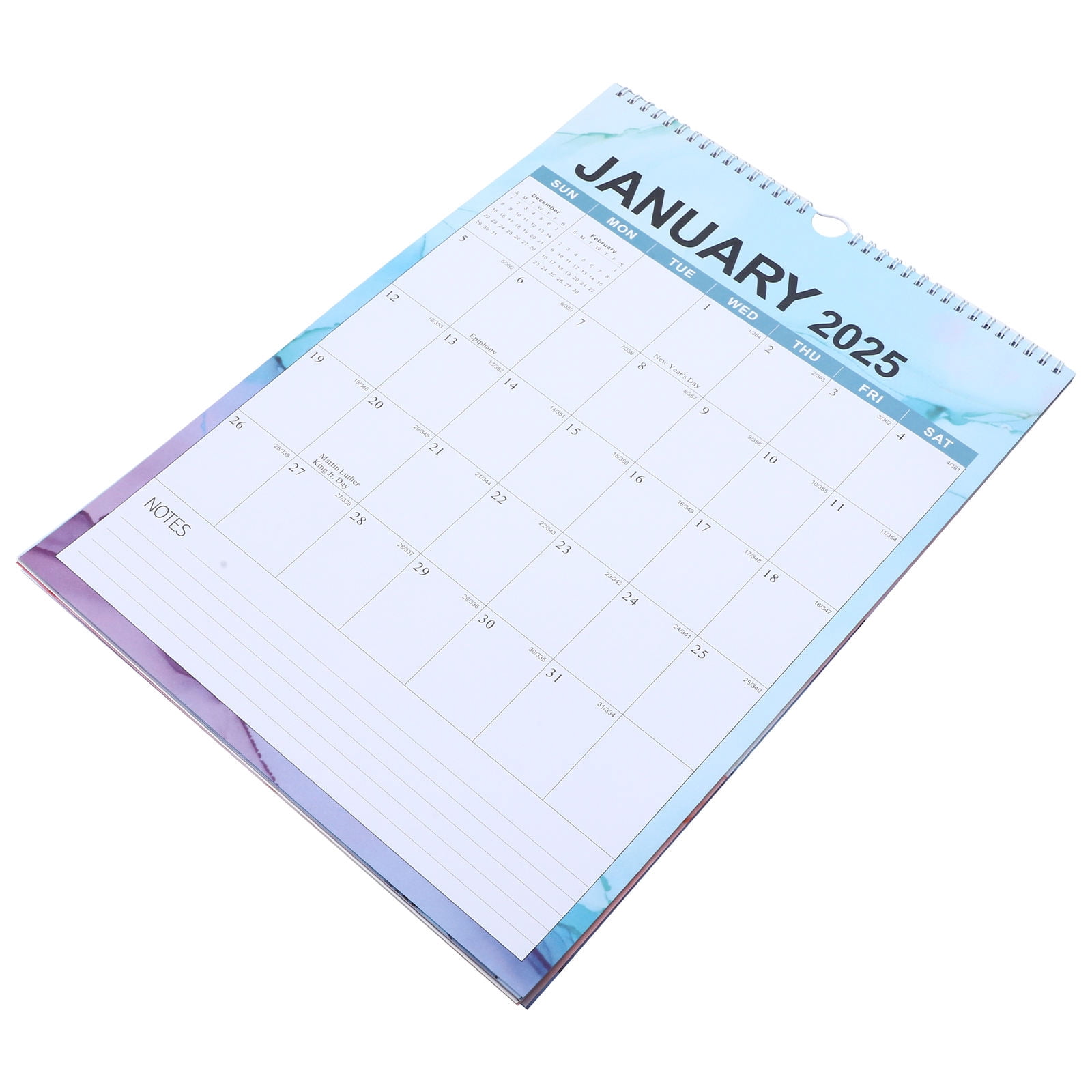 Masteelf Monthly Wall Calendar Holiday Planning Calendar English Daily ...