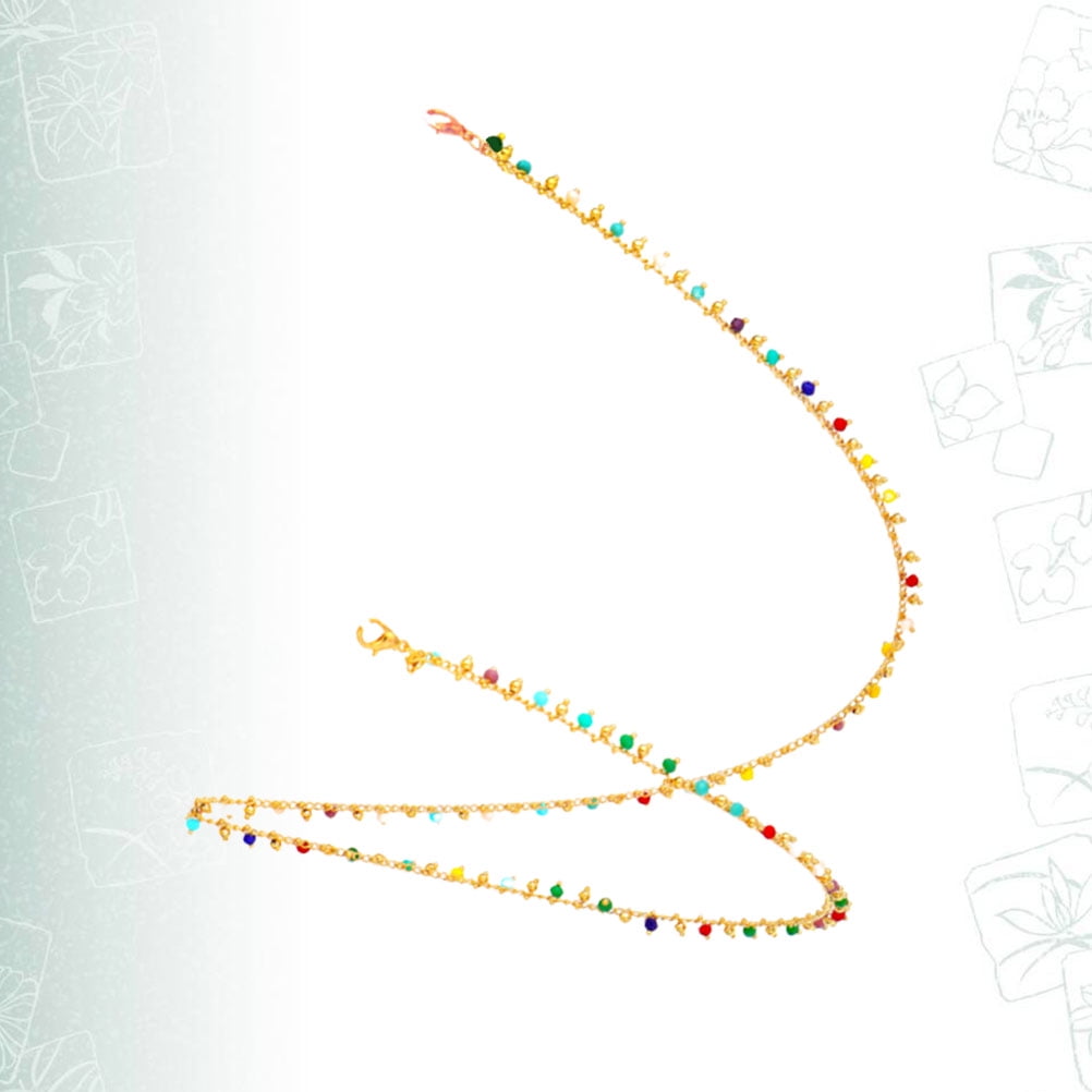 Masteelf Multi Color Metal and Crystal Eyeglasses Chain Delicate ...