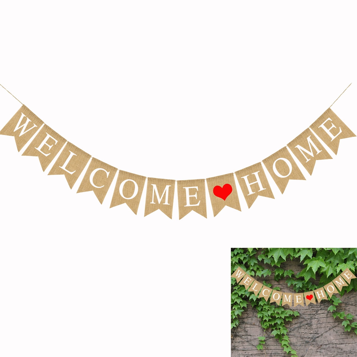 Masteelf Multi Color Welcome Home Garland Banner for Decoration Made of ...