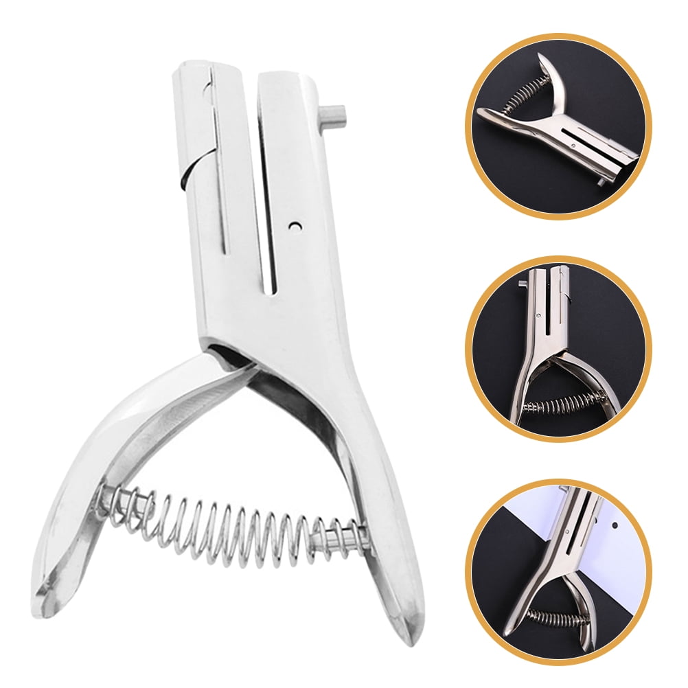 Masteelf Multi-Function Single Hole Puncher for ID Badges Portable ...