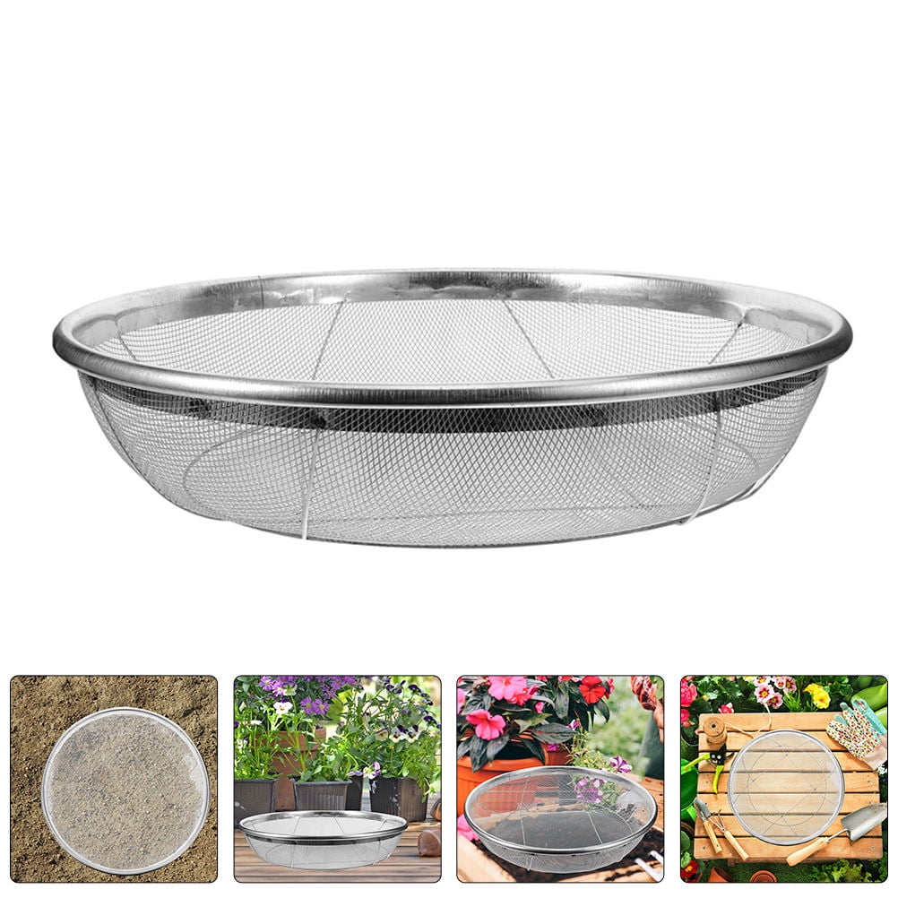 Masteelf Multi-use Soil Sieve Garden Soil Mesh Sieve Sifting Pan Garden ...