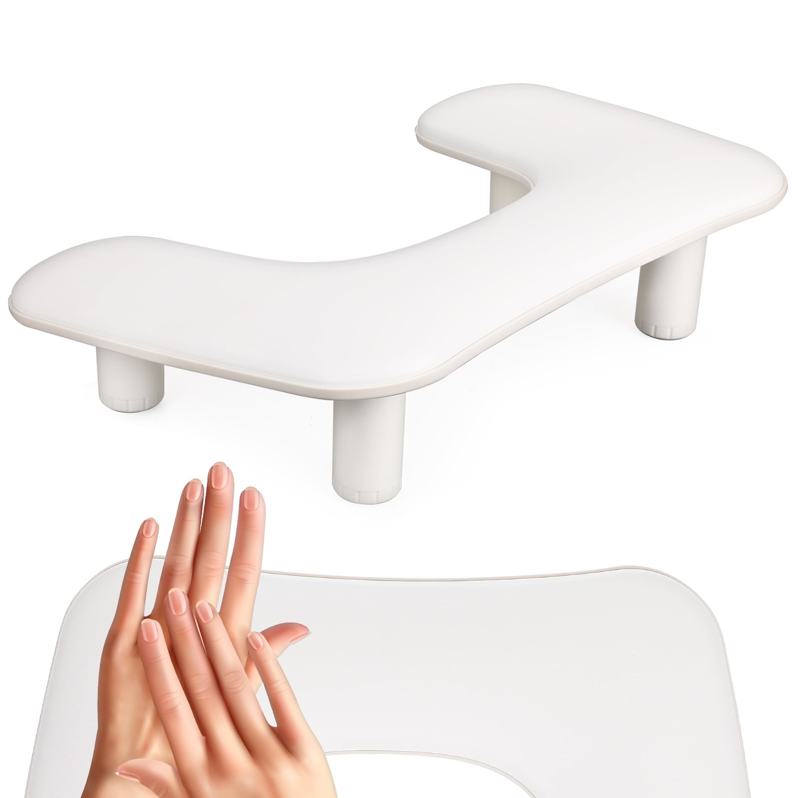 Masteelf Nail Armrest U-Shaped Nail Arm Rest Manicure Hand Rest Nail ...