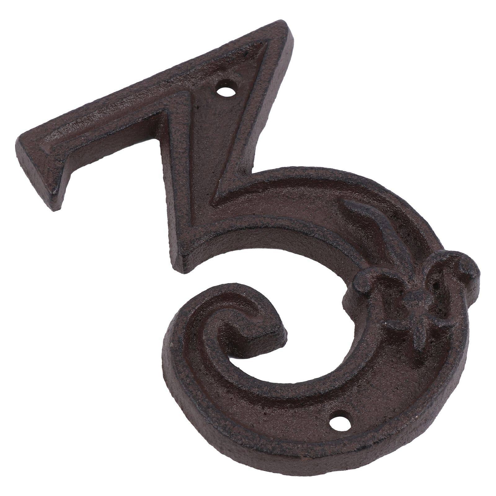 Masteelf Cast Iron Metal Digital Wall Anchor House Numbers Office 11x7 ...