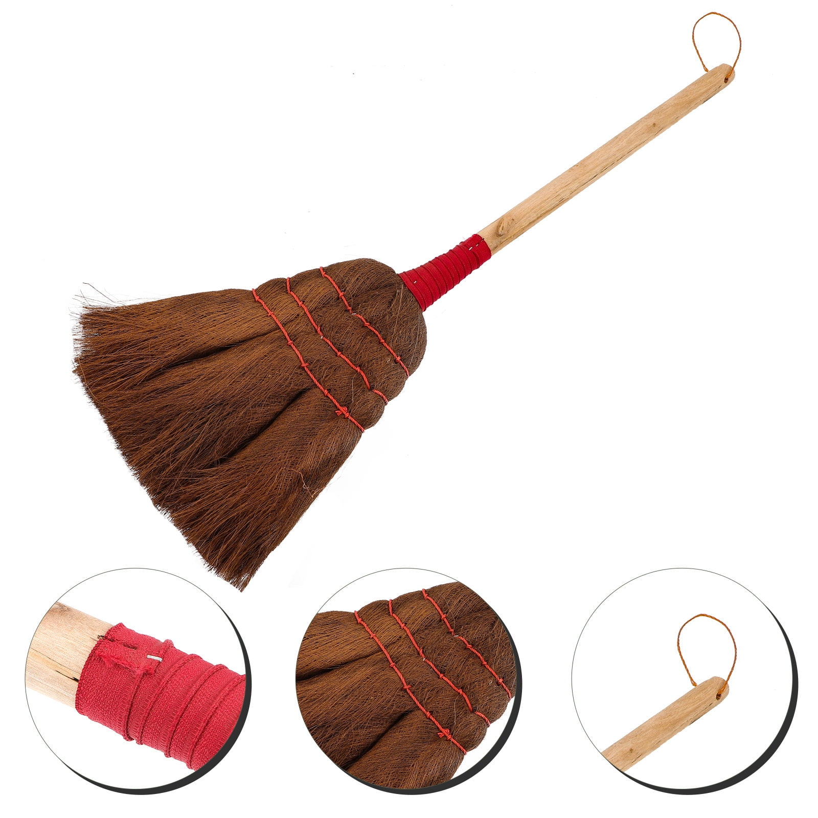 Masteelf Natural Palm Wood Broom for Home Cleaning with High Durability ...
