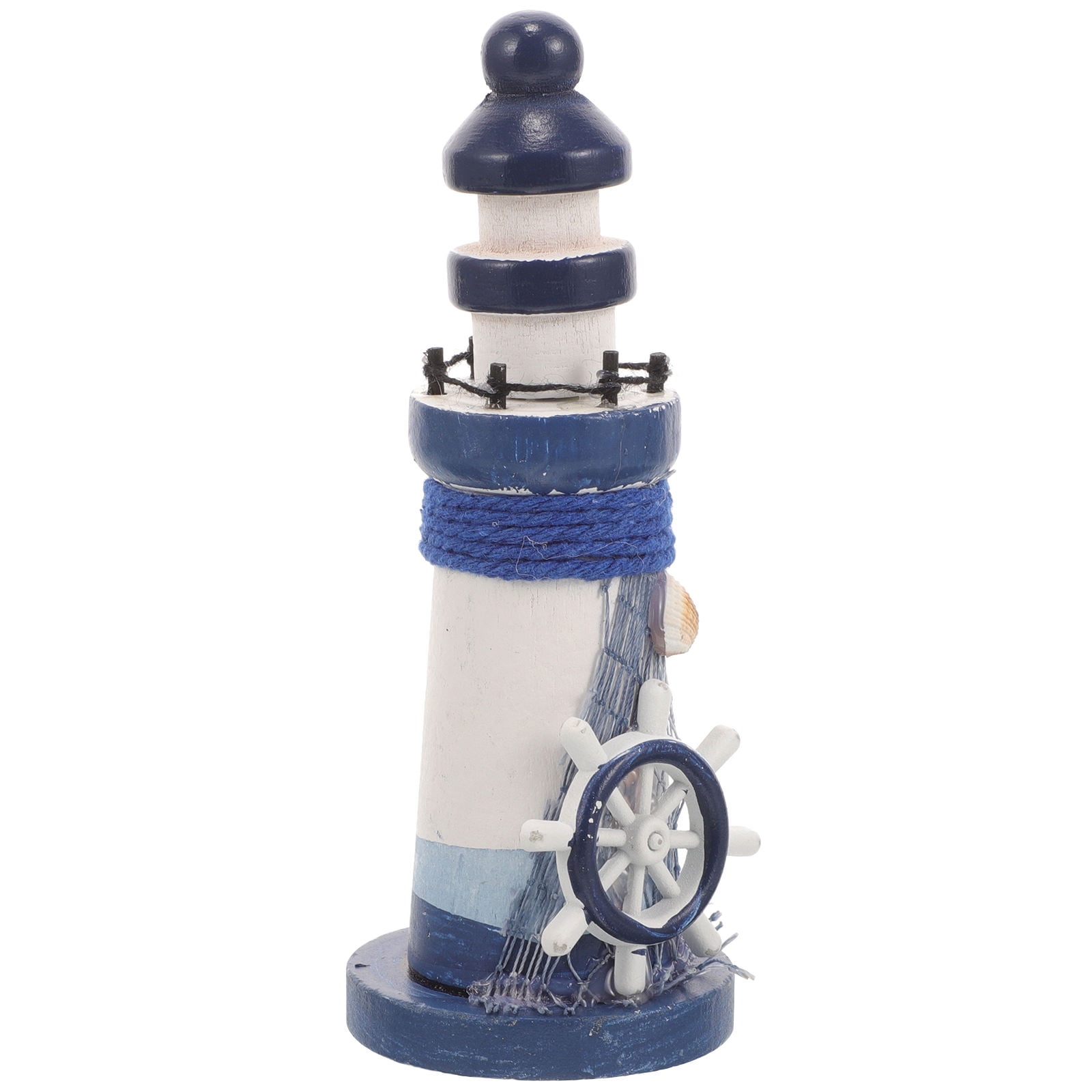 Masteelf Nautical Statue Beach Wooden Lighthouse Ornaments Office ...