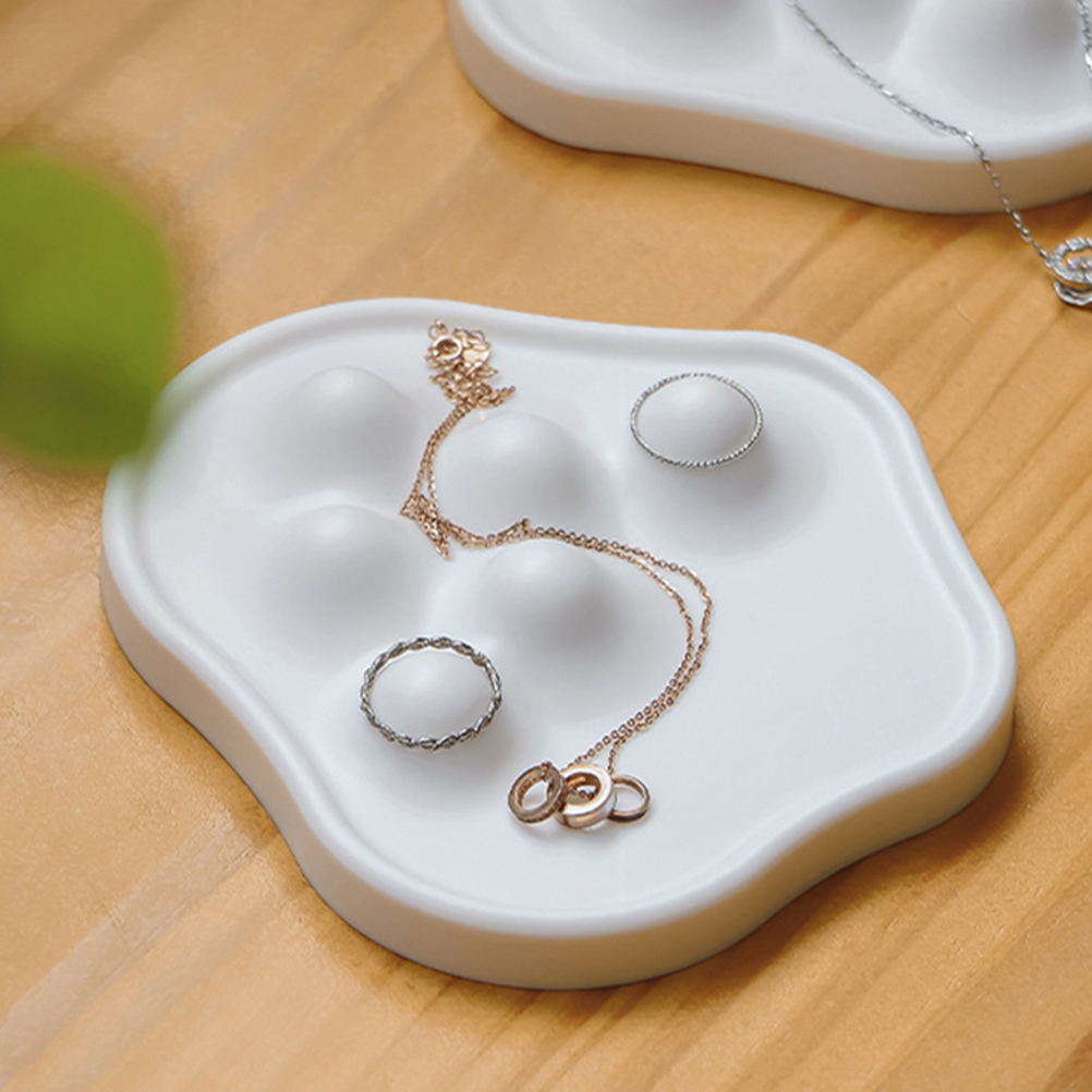 Masteelf Necklace Organizer Dish Desktop Tray Jewelry Storage - Walmart.com