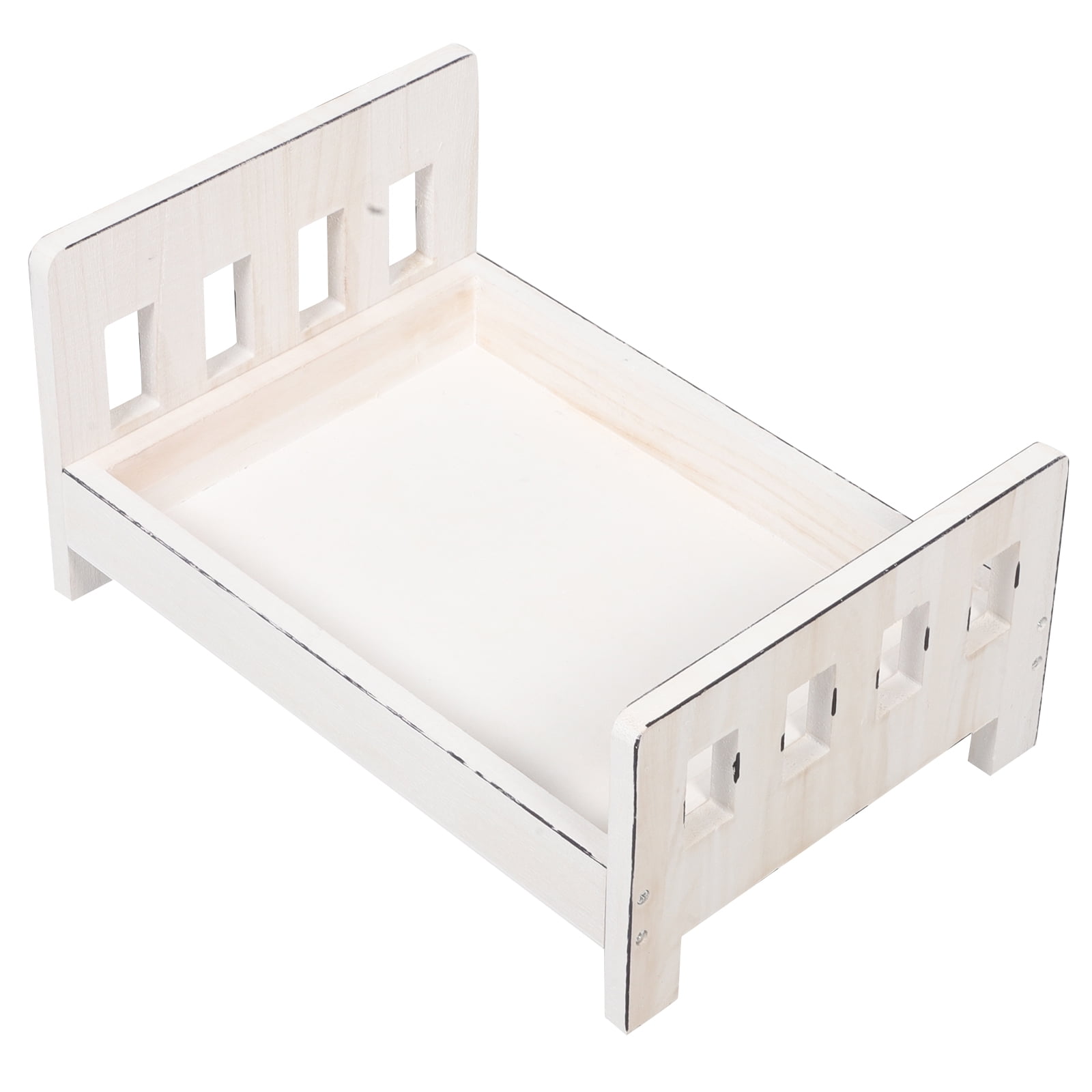 Masteelf Newborn Photography Prop Wood Baby Photo Bed Wooden Baby Photo ...