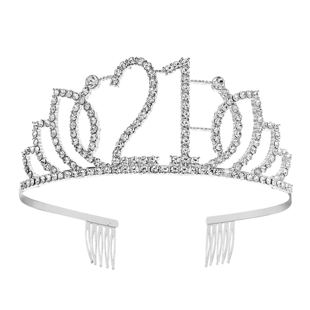 Masteelf Number Crown Anniversary Crowns Birthday Cake Topper Women ...