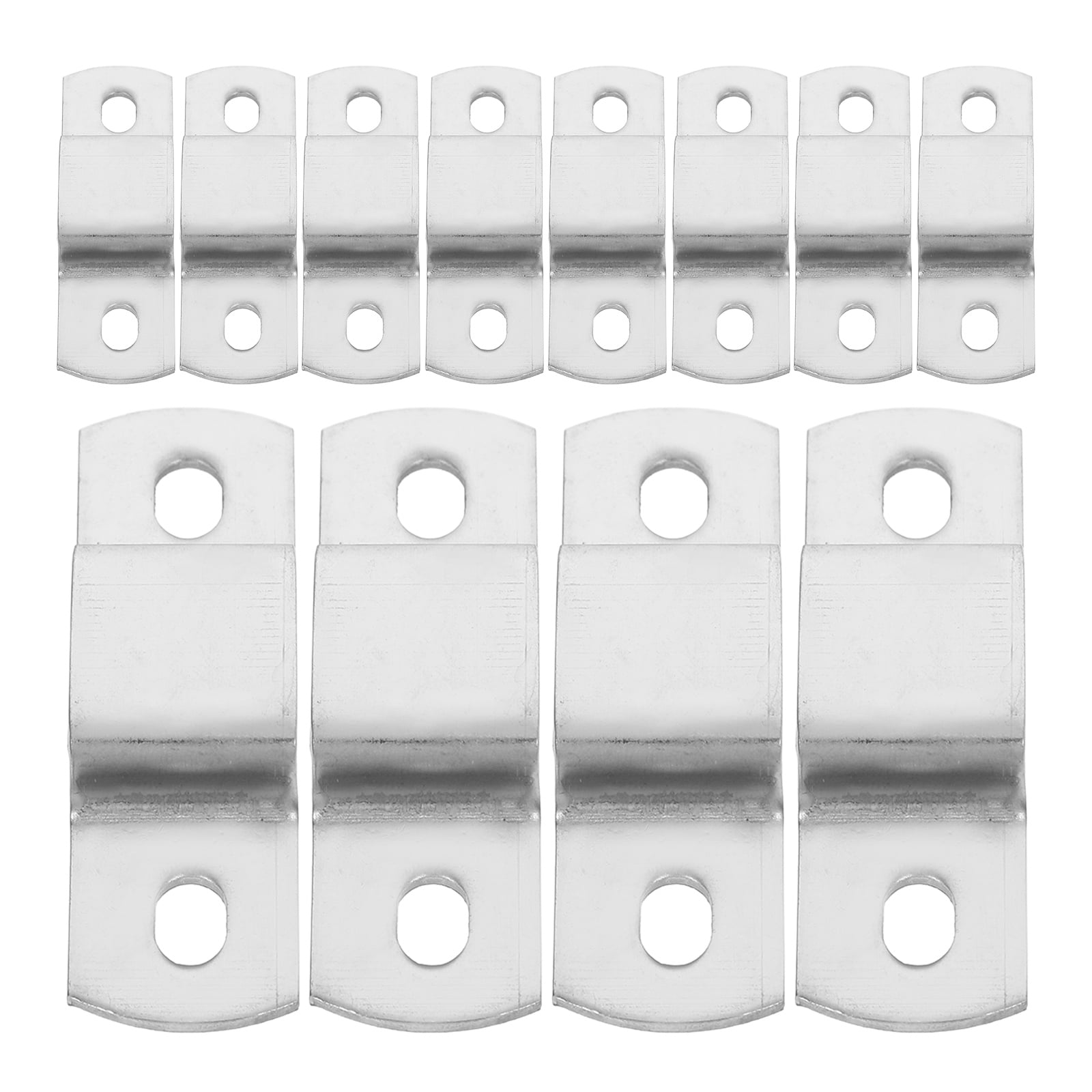 Masteelf OUNONA 12pcs Pipe Clamp Square Tube Bracket Mount Clip Support ...