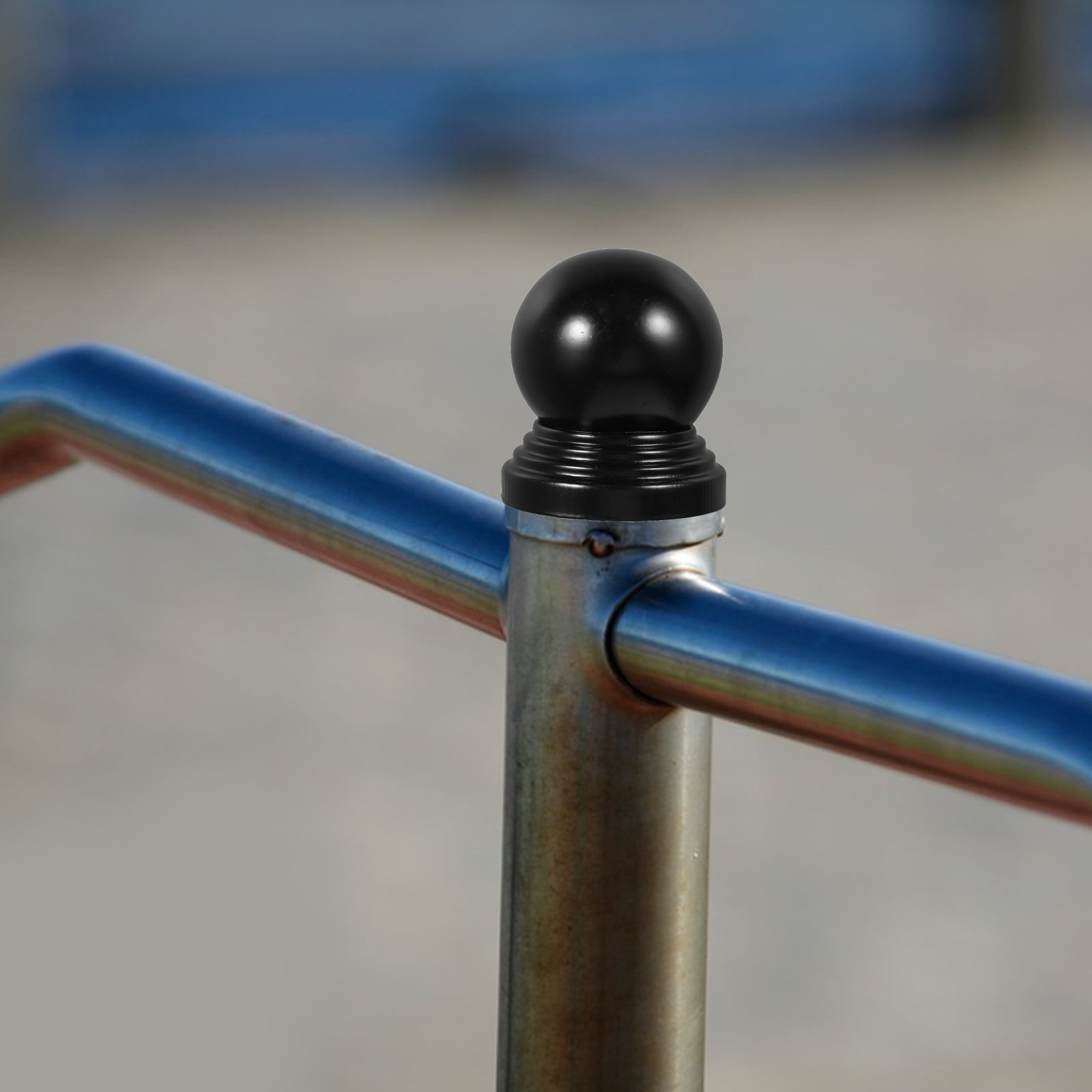 Masteelf OUNONA Black Ball Post Cap for Fence Caps and Guardrail ...