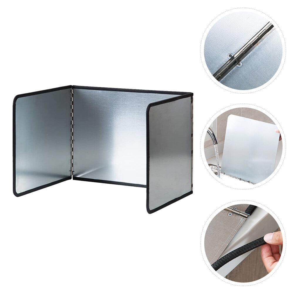 Masteelf Oil Baffle Grease Splatter Guard Anti Splashing Barrier Cover ...