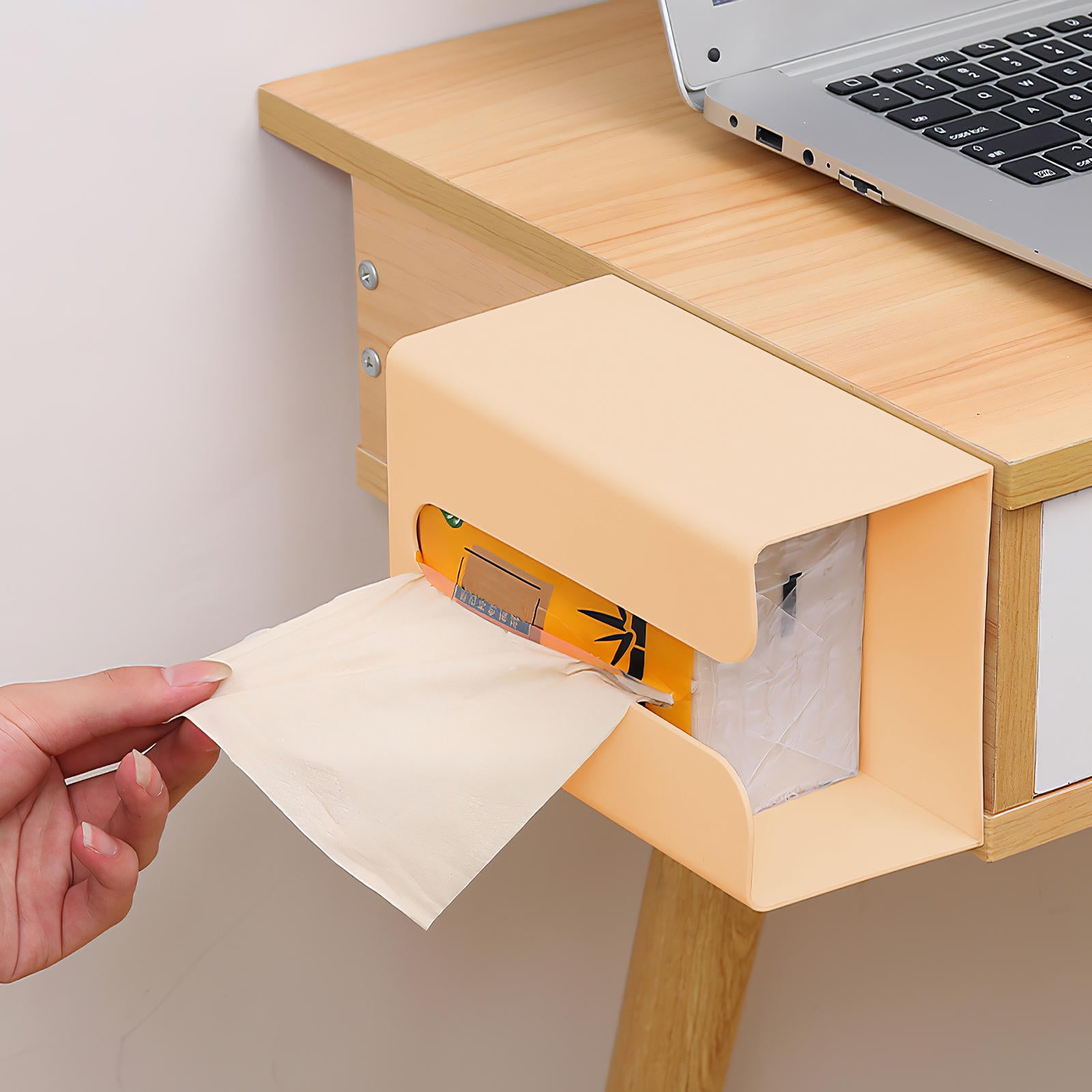 Masteelf Organizer Wall Tissue Box Wall-mounted Paper Towel Holder ...