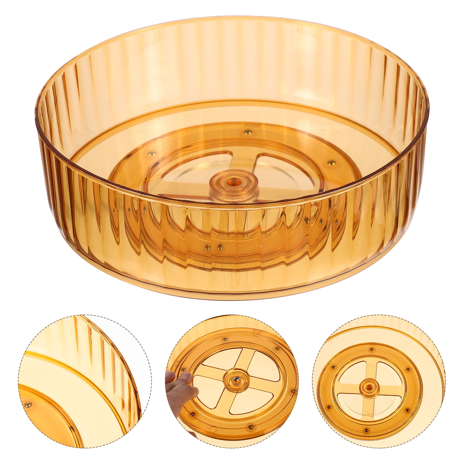 Masteelf Organizers Clear Rotating Storage Tray Rotation Container ...