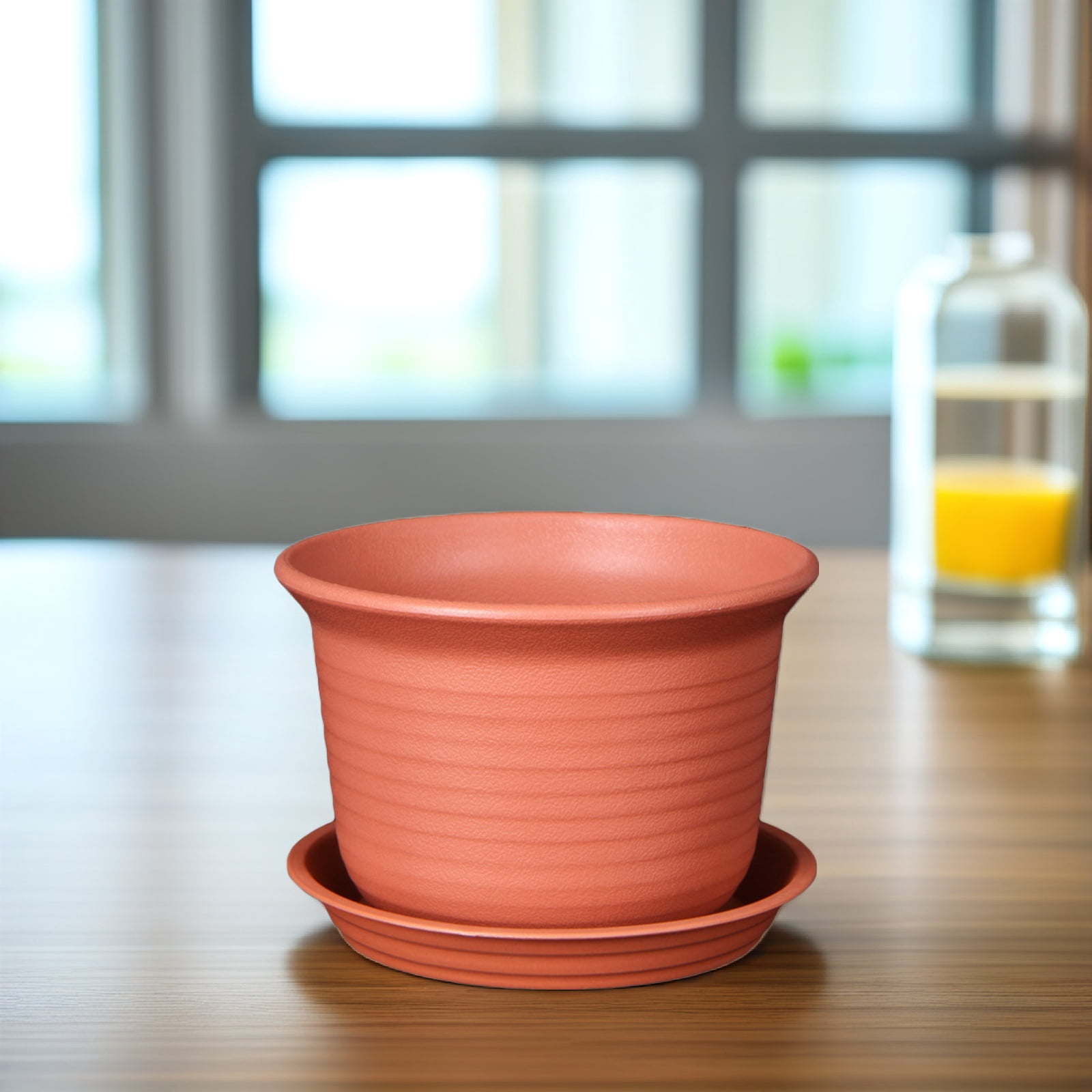 Masteelf Outdoor Plastic Flower Pot with Pallet Versatile Plant Pots ...