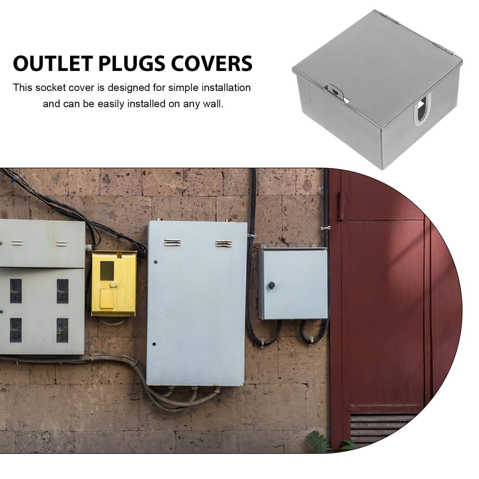 Masteelf Outdoor Switch Cover Weatherproof Outlet Cover Stainless Steel ...