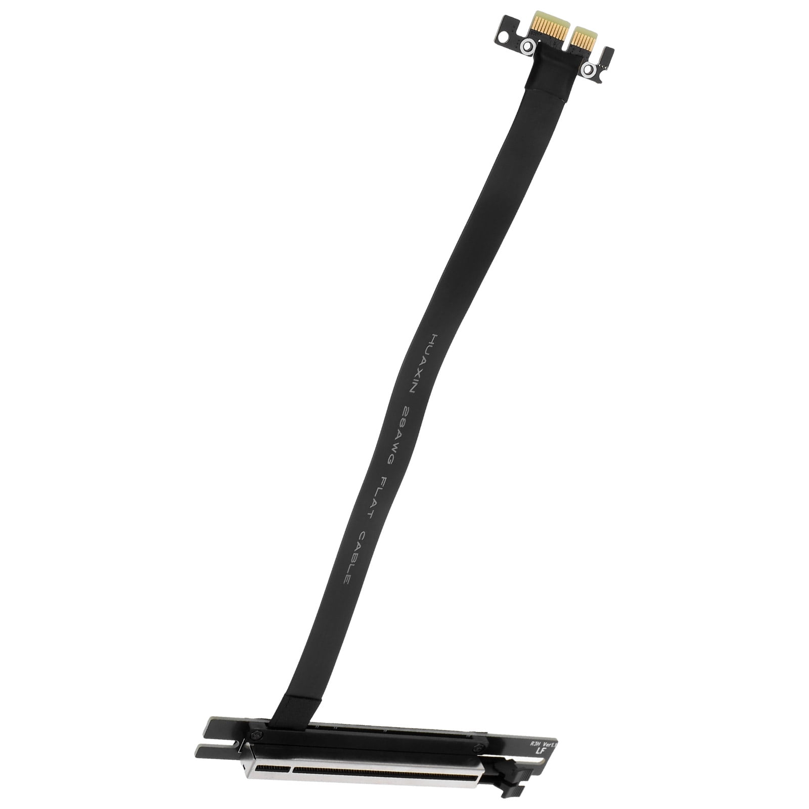 Masteelf PCIe 1x to 16x Riser Cord 90 Degree 20cm PCIe Ribbon PCI E ...