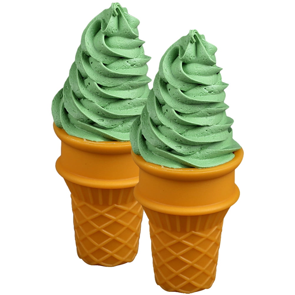 Masteelf PVC Plastic Imitation Ice Cream Cone for Home Decoration and ...