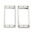 Masteelf Pair of Curved Humbucker Pickups Frames Mounting Rings for LP ...