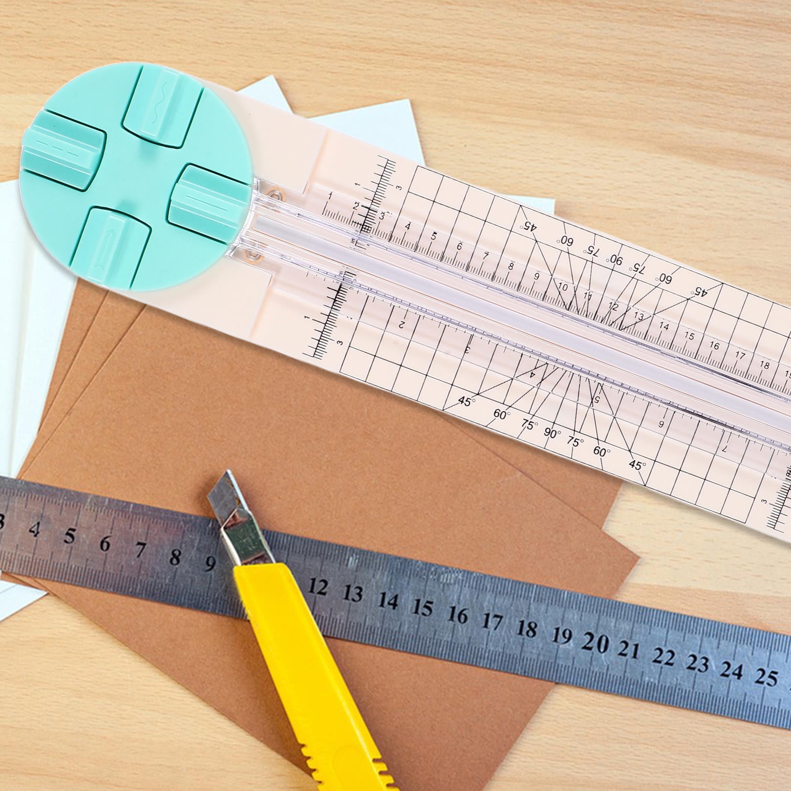 Masteelf Paper Cutter Slicer 4-In-1 Paper Trimmer Scrapbooking Tool ...