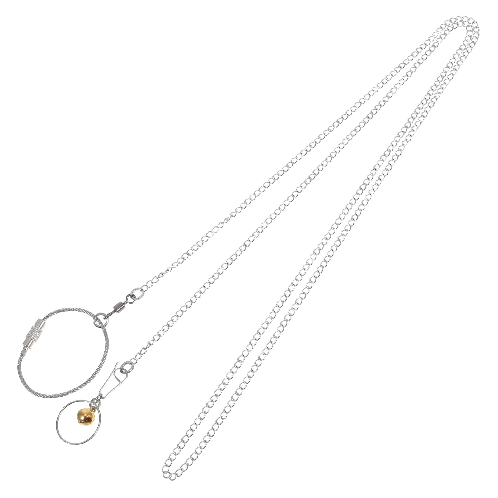 Masteelf Parrot Neck Collar With Bell 1 Meter Parrot Foot Chain ...