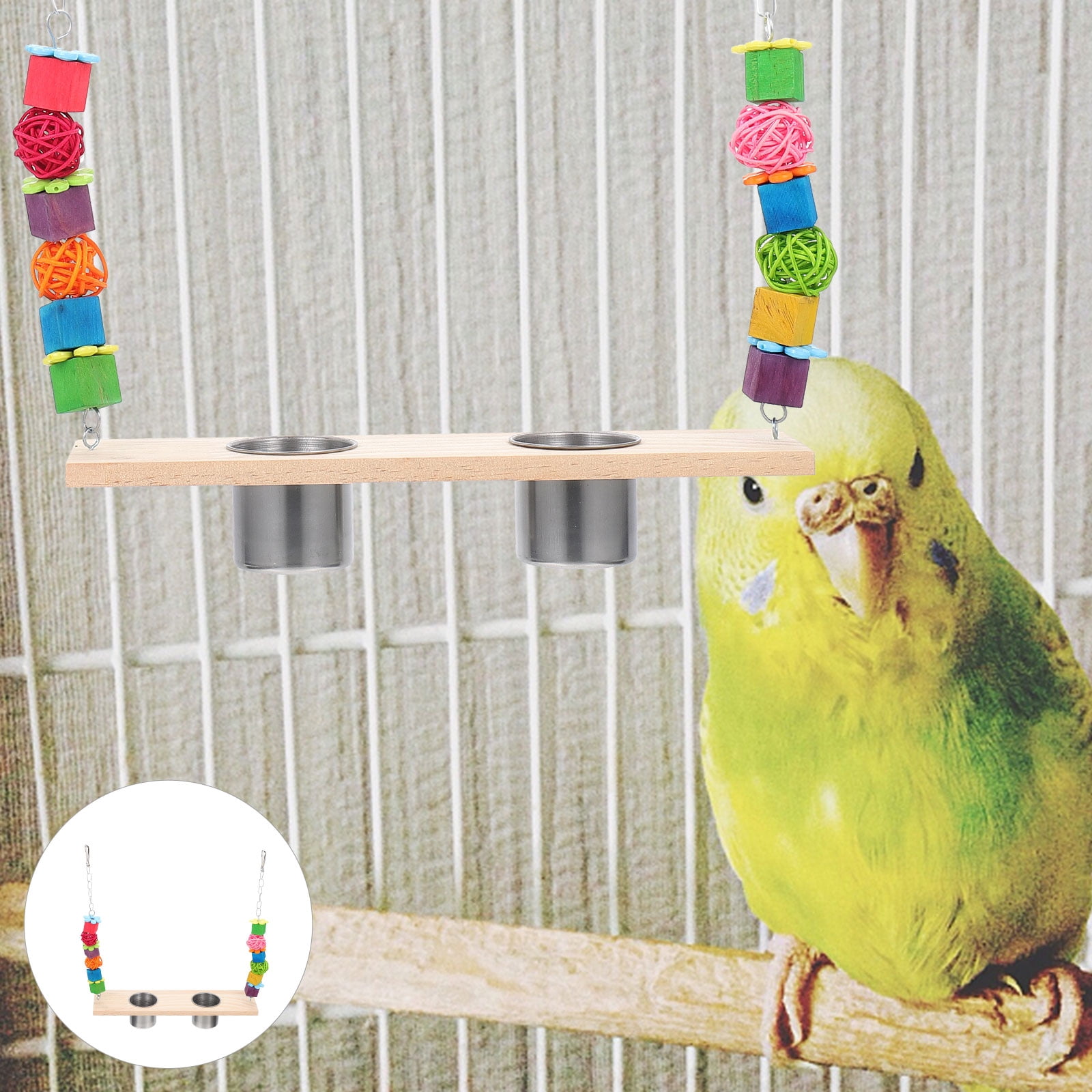 Masteelf Parrot Perch Bird for Cage Swing Toy Entertainment - Walmart.com