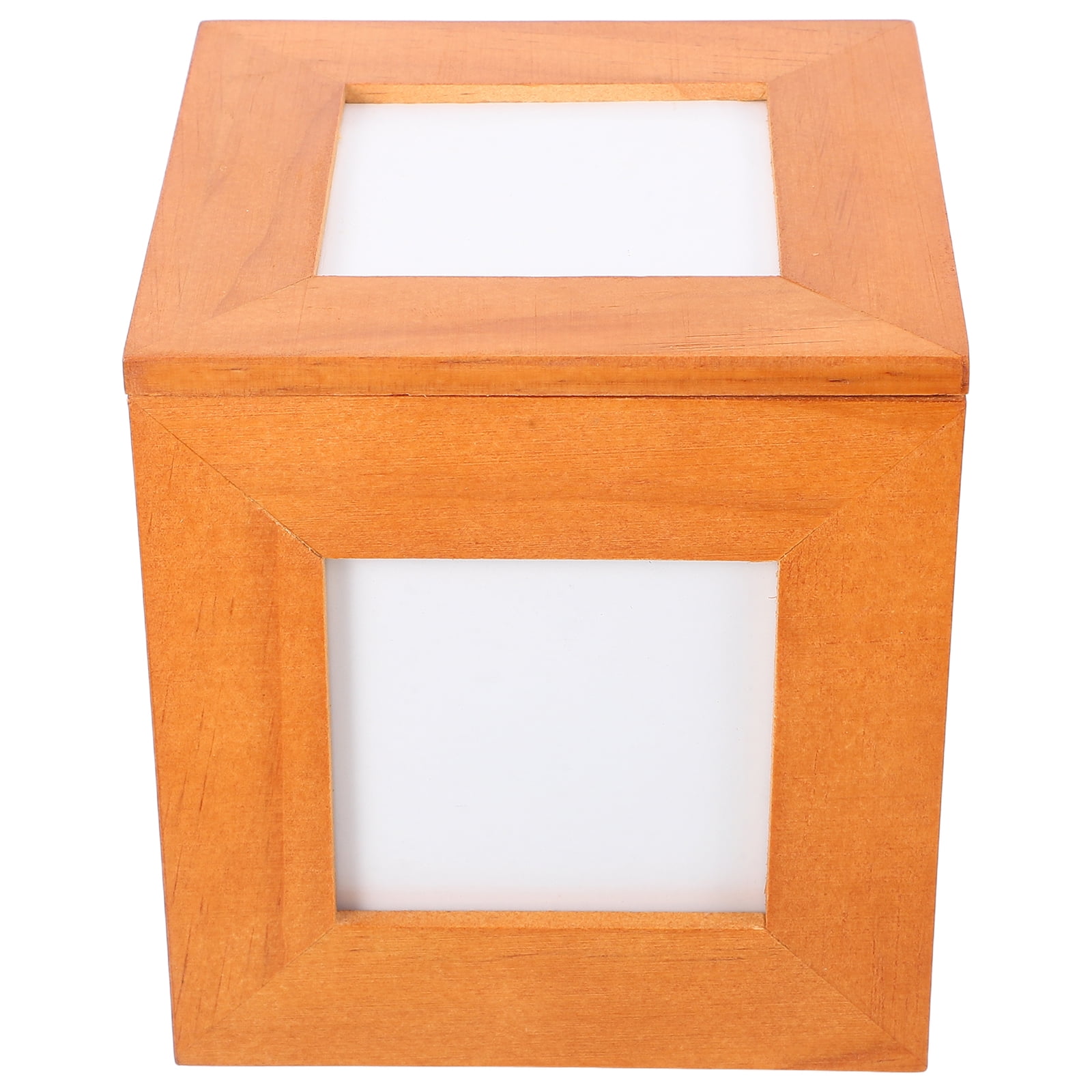 Masteelf Photo Cube Photo Keepsake Box Picture Frame Photo Box Wood Box ...