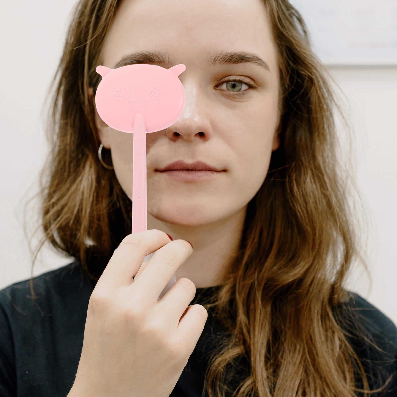 Masteelf Pink Handheld Eye Occluder for Vision Testing Made of PP ...