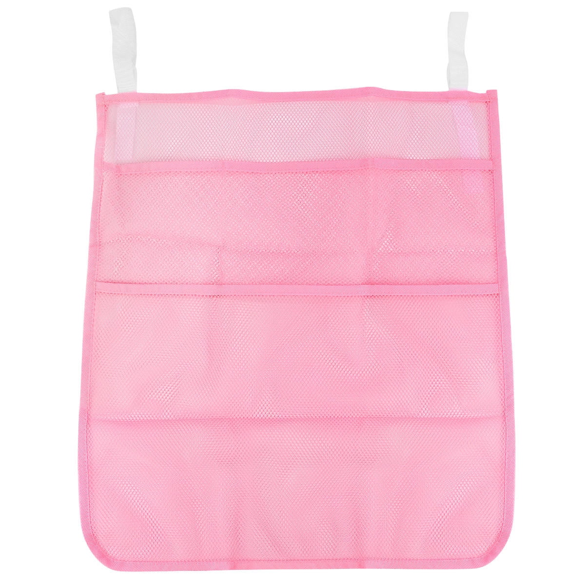Masteelf Pink Hanging Pouch for Diapers and Toys with Mesh Design ...