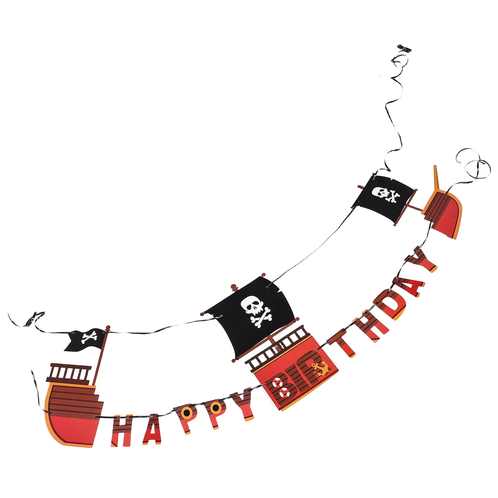 Masteelf Pirate Birthday Party Banners Flag Pirate Birthday Party Paper ...