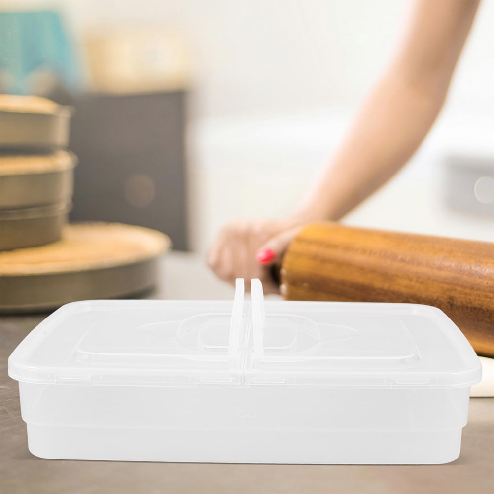 Masteelf Pizza Dough Proofing Tray with Lid and Handle Stackable ...