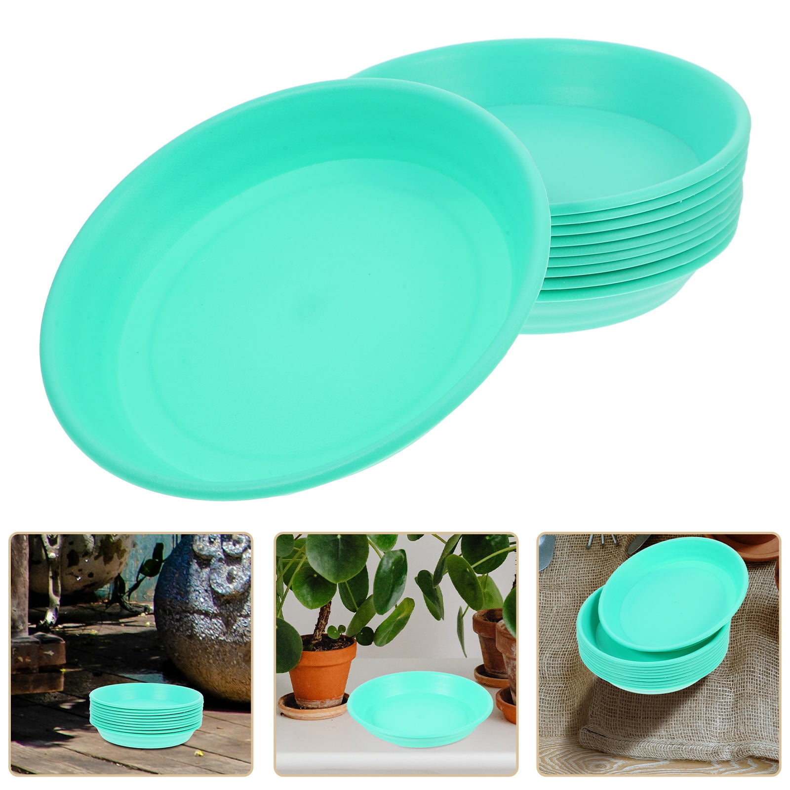 Masteelf Plant Dishes to Catch Water Flower Pot Bottom Tray Indoor ...