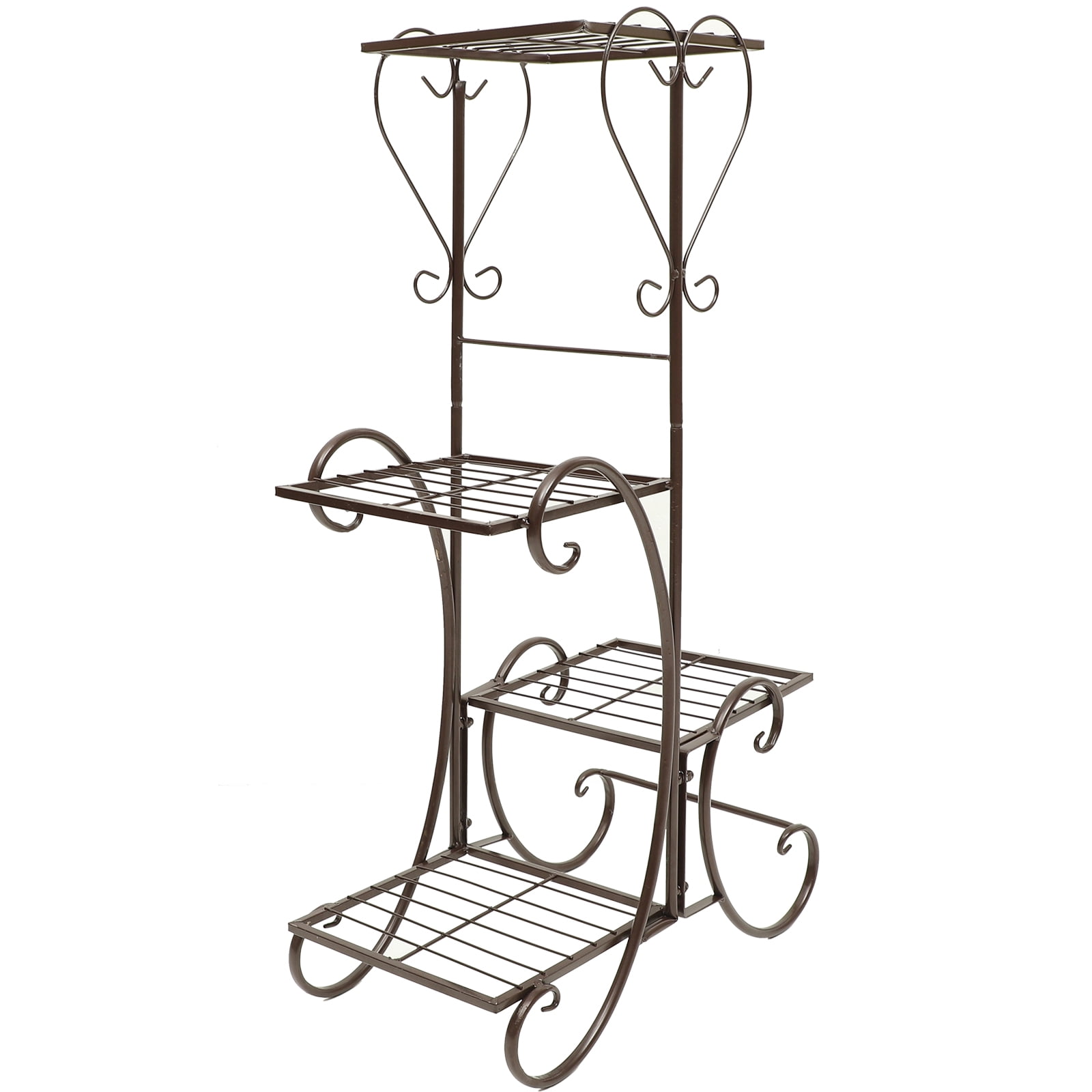 Masteelf Plant Pot Shelf Indoor House Plants Multilayer Stand Workplace ...