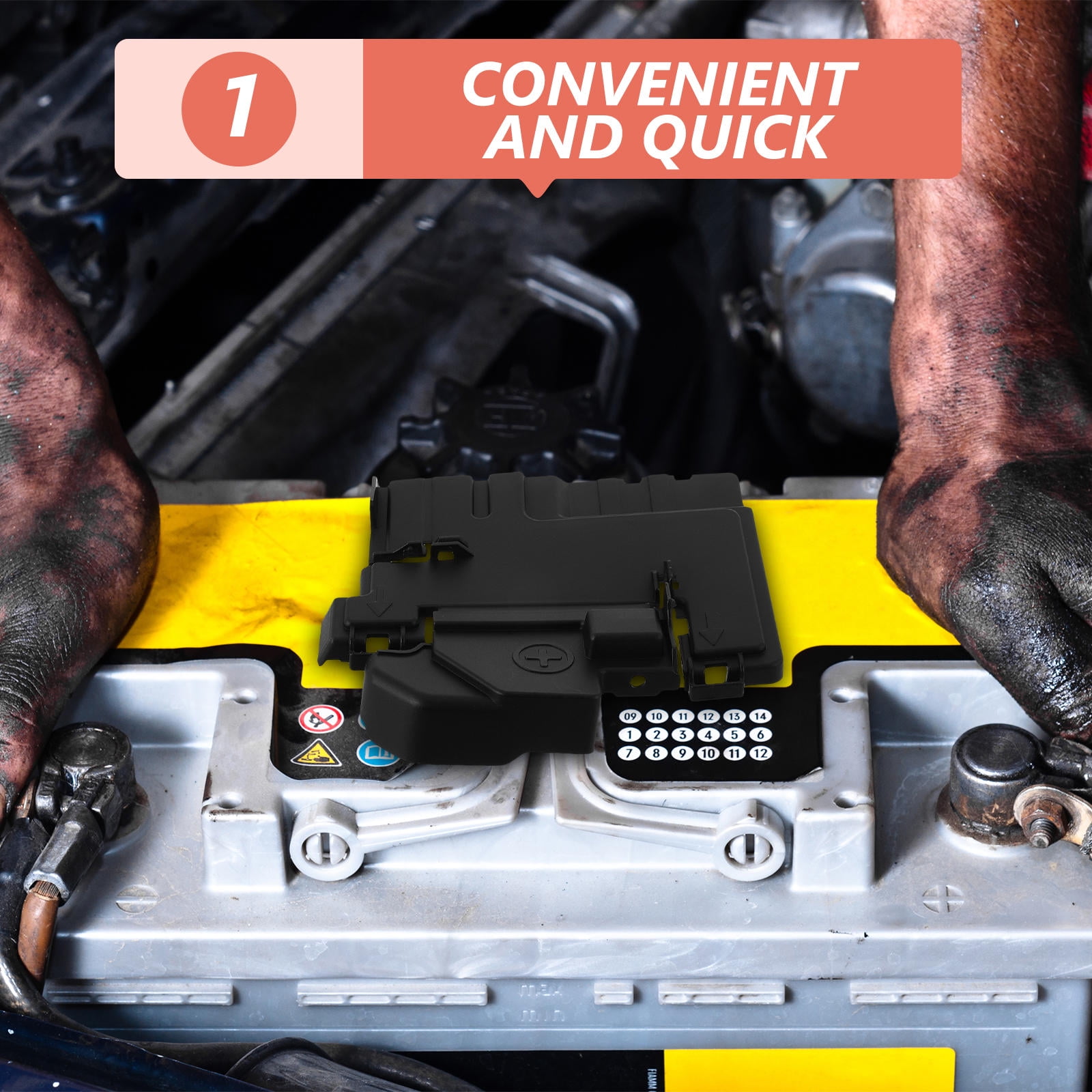 Masteelf Plastic Battery Fuse Terminal Cover Battery Fuse Terminal ...