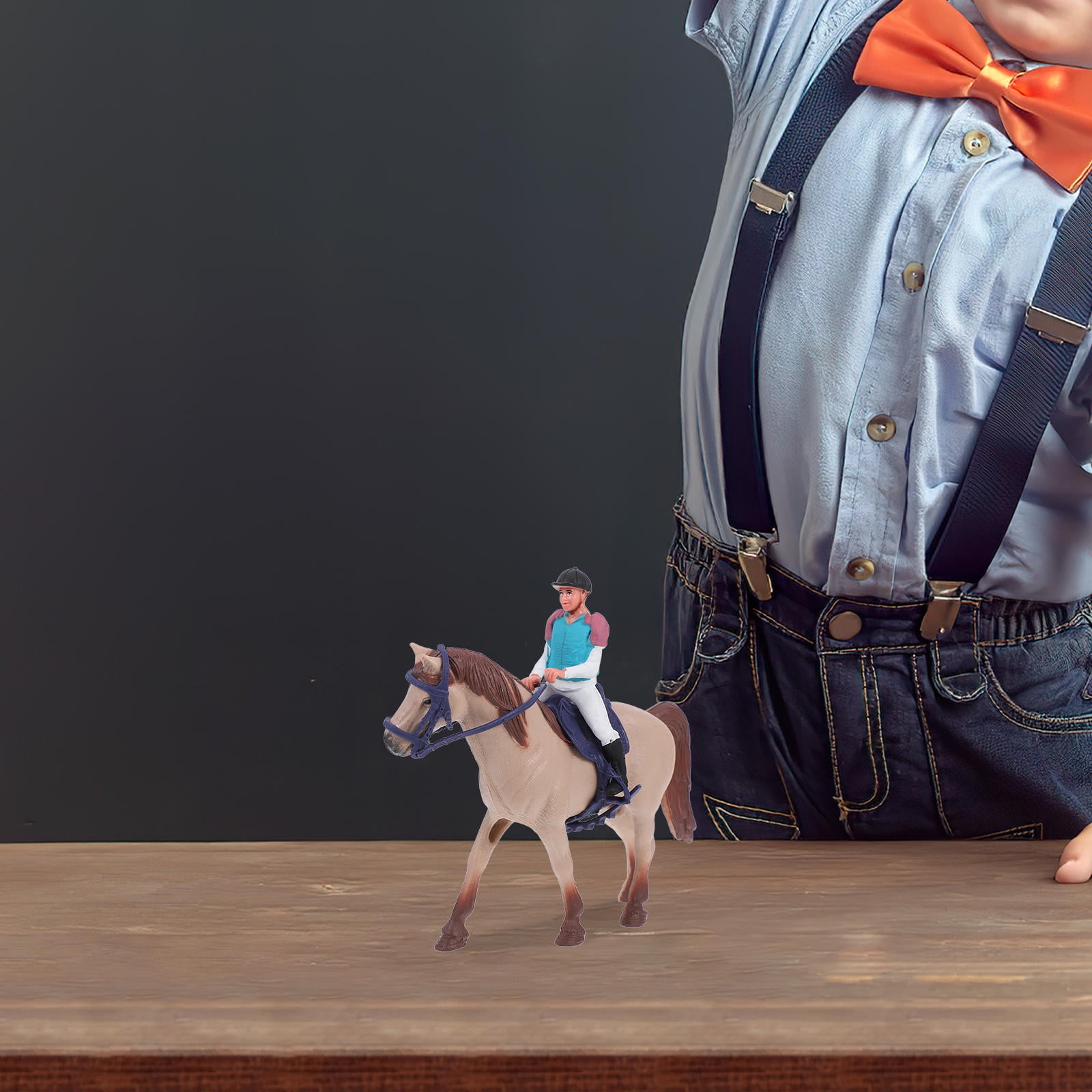 Masteelf Plastic Horse Toy Figure With Rider Farm Horse Toy Horse ...