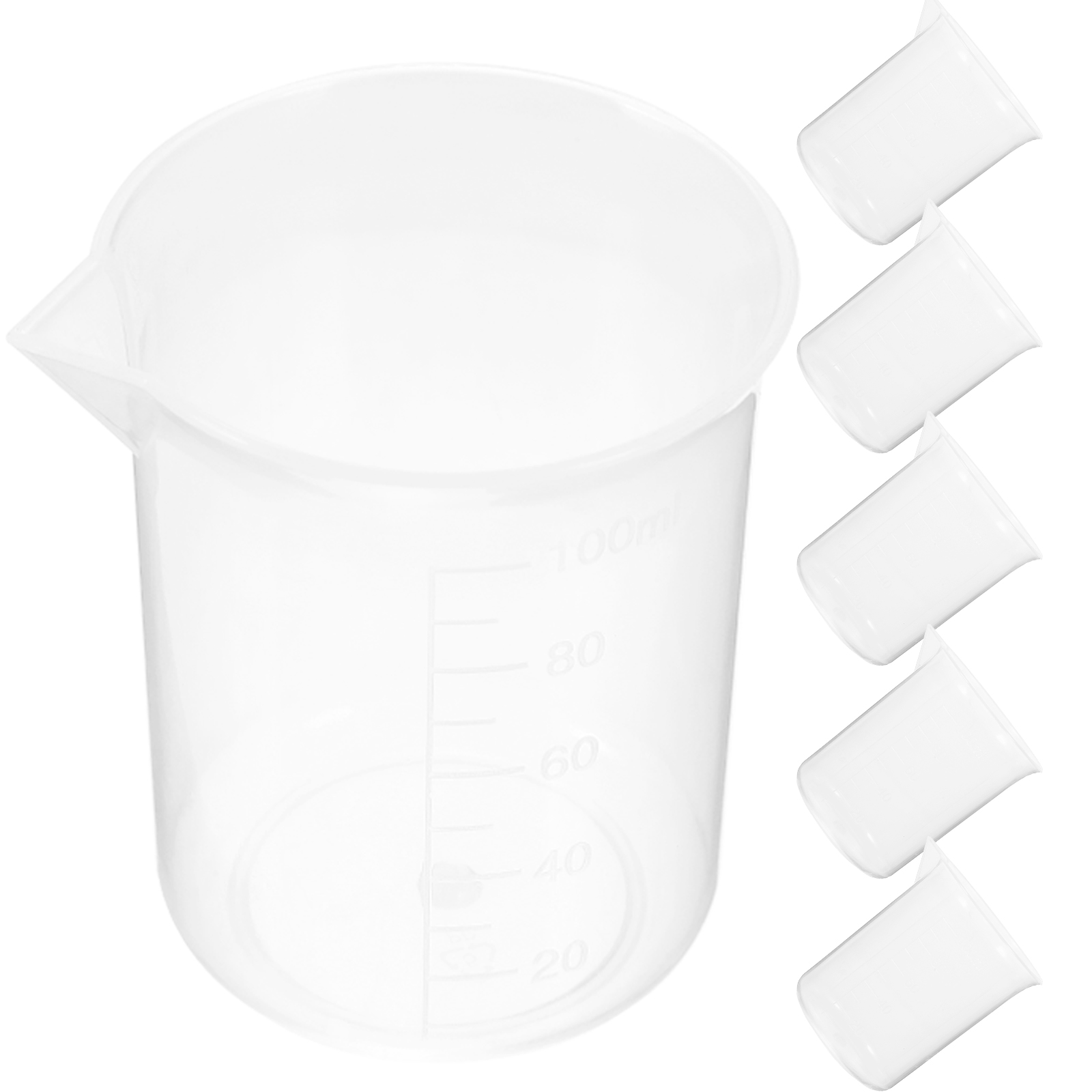 Masteelf Plastic Measuring Beaker for Lab Use with Fine Graduations ...