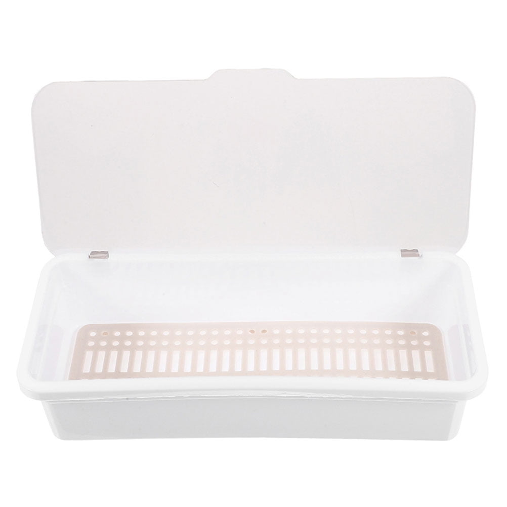 Masteelf Plastic Storage Box With Lid Kitchen Chopsticks Box Utensils ...