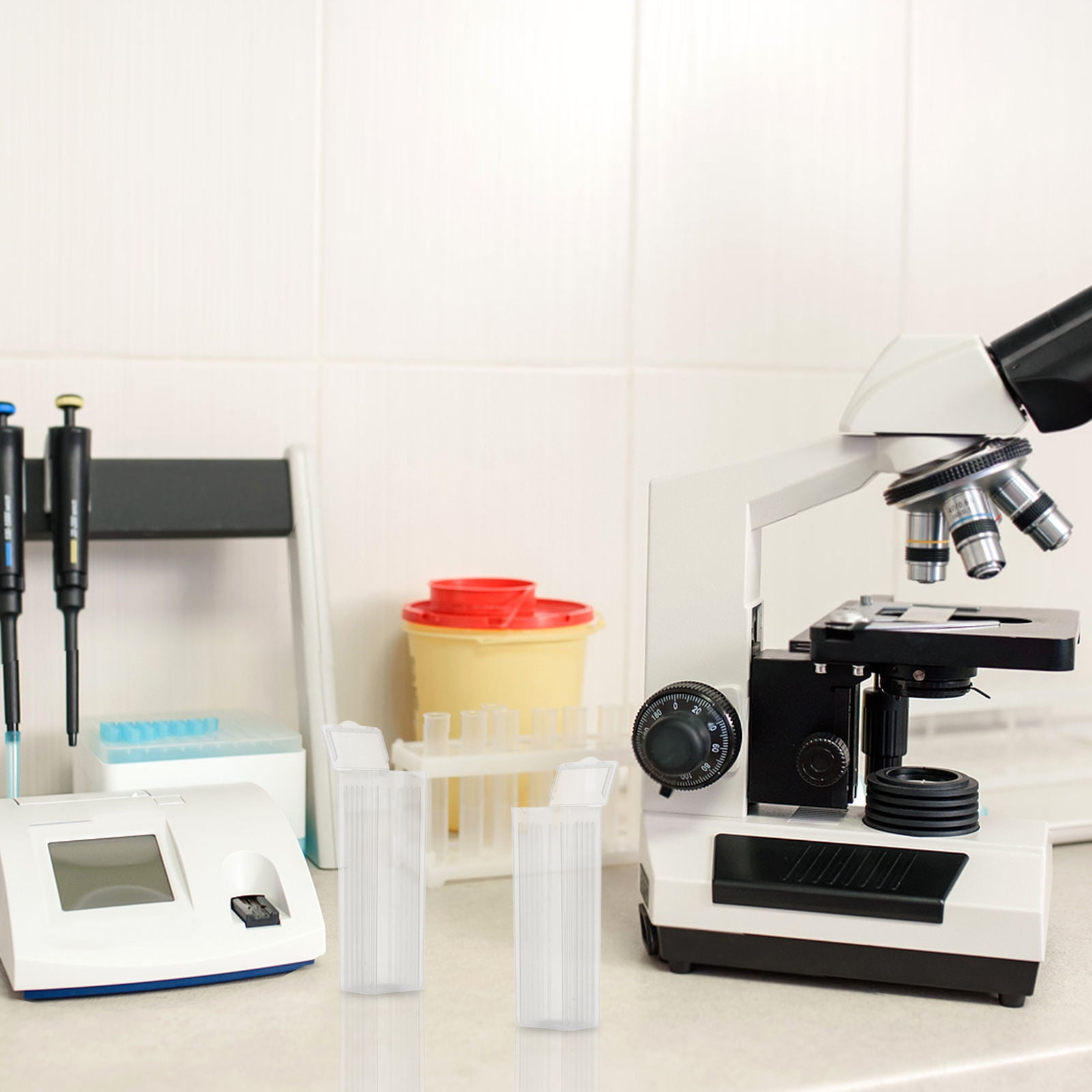 Masteelf Plastic Storage Case for Microscope Slides Ideal for Kids Use ...