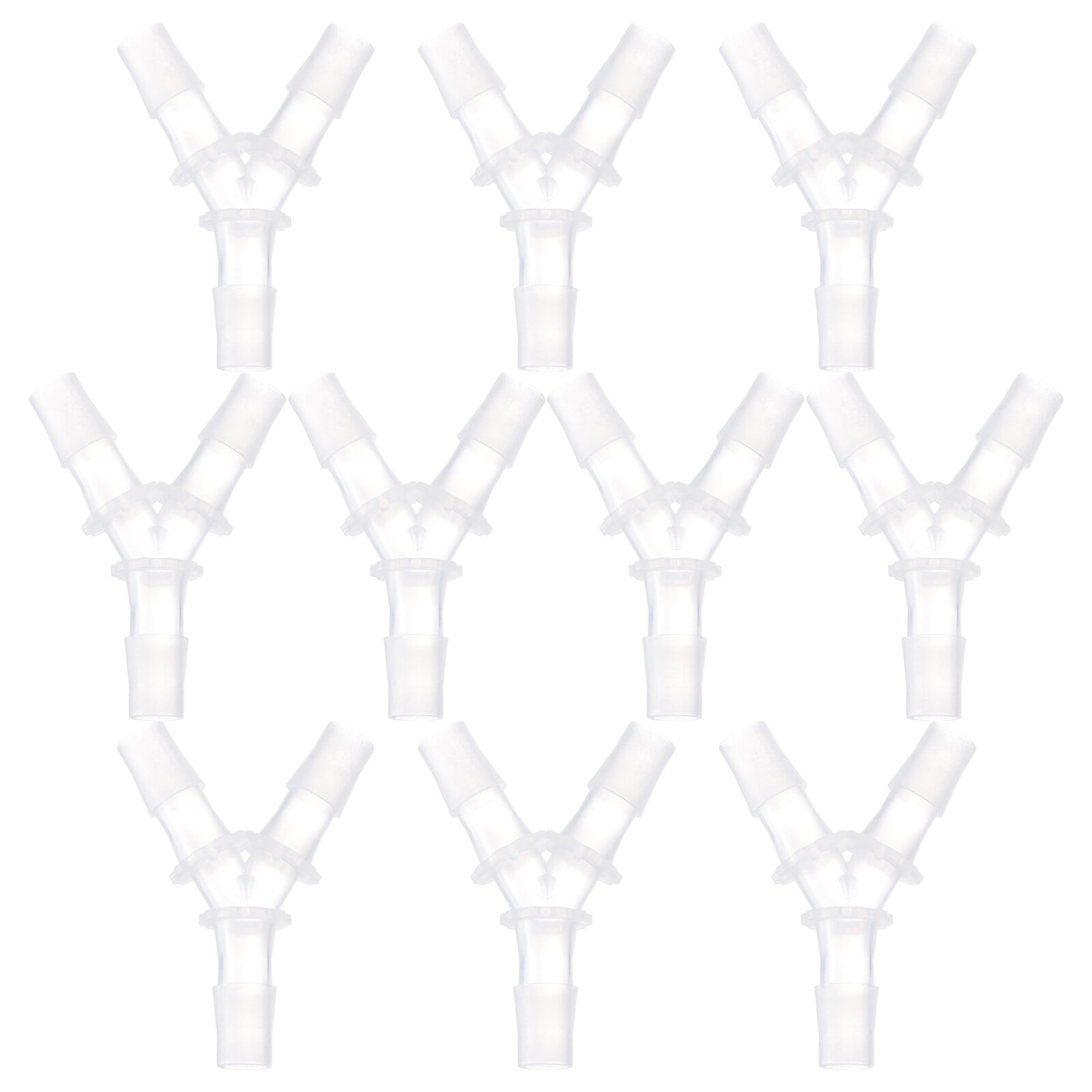 Masteelf Plastic Tee Connectors for Garden 10pcs Straight Valve Joints ...