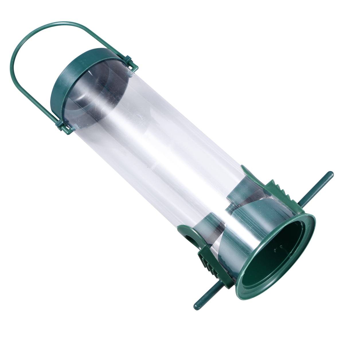 Masteelf Plastic Window Bird Feeder Hanging Parrot Feeder Transparent ...