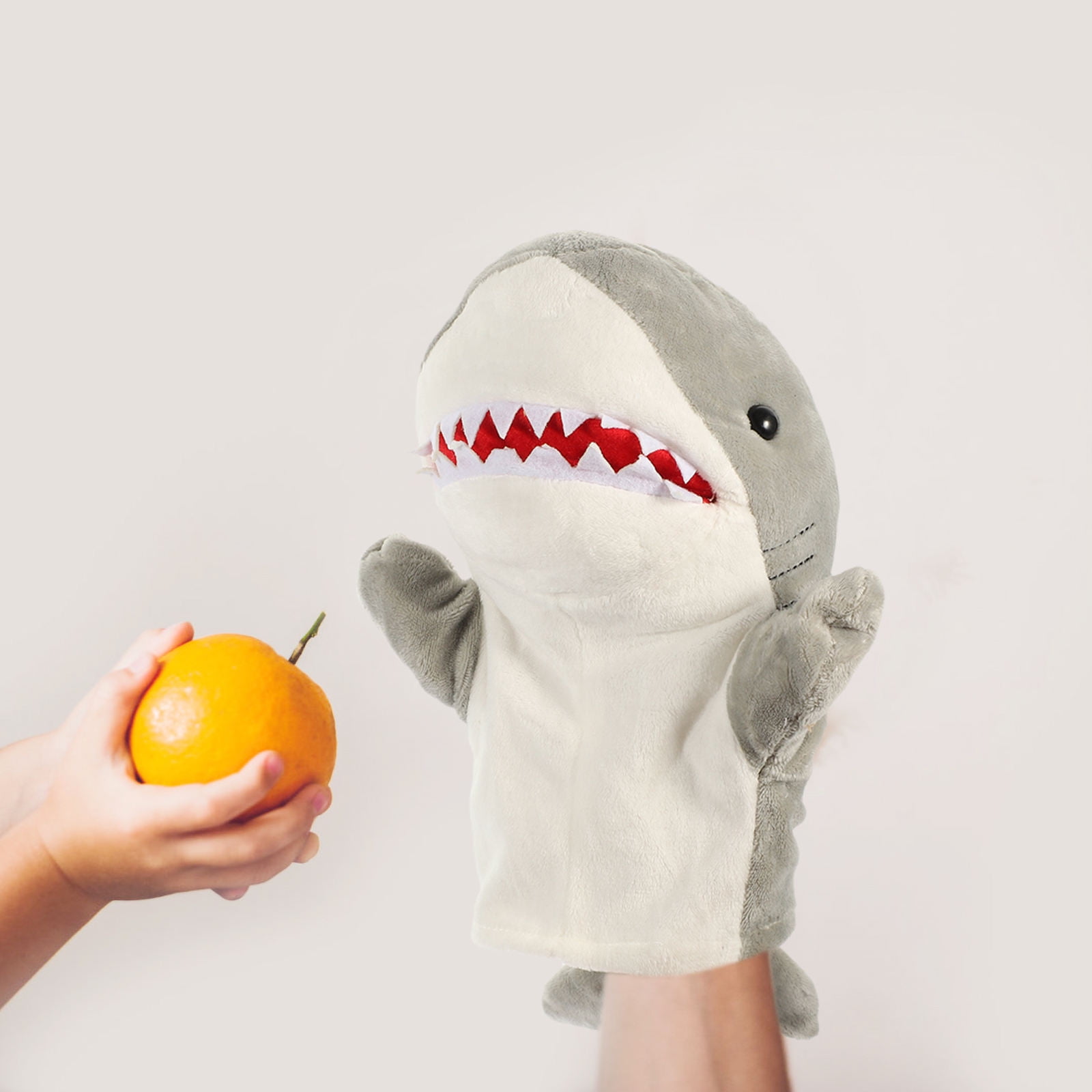 Masteelf Plush Animal Puppet Cartoon Stuffed Shark Molding Hand Puppet ...