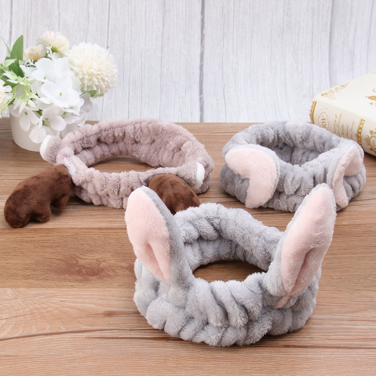 Masteelf Plush Bow Headband for Girls Made of Fabric Comfortable ...